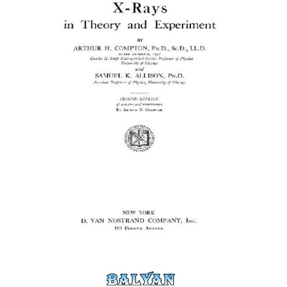 خرید و قیمت دانلود کتاب X-Rays in Theory and Experiment | ترب