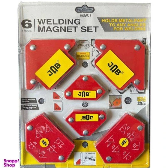 خرید و قیمت گونیا جوشکاری جاب مدل JB-MAGNET 6 مجموعه 6 عددی | ترب