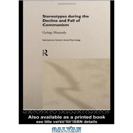 خرید و قیمت دانلود کتاب Stereotypes During the Decline and Fall of ...