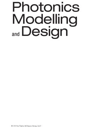 خرید و قیمت دانلود کتاب Photonics modelling and design 2015 | ترب
