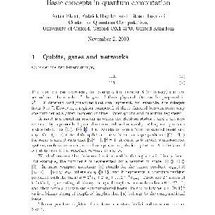 خرید و قیمت دانلود کتاب Basic concepts in quantum computation | ترب