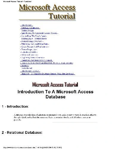 خرید و قیمت دانلود کتاب Database Design Microsoft Access Tutorial ترب