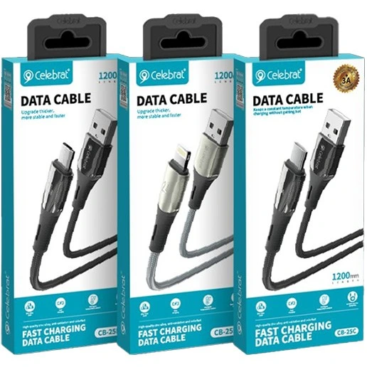 خرید و قیمت کابل شارژ میکرو یو اس بی سلبریت CELEBRAT CB-25M | ترب