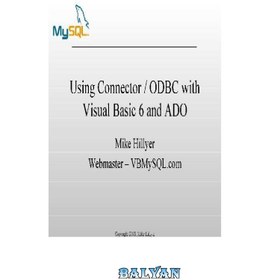 خرید و قیمت دانلود کتاب Using-MyODBC-with-Visual-Basic-6-and-ADO | ترب
