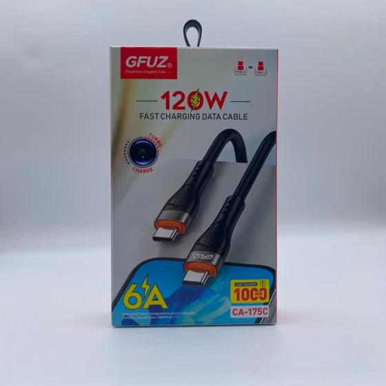 خرید و قیمت کابل شارژ GFUZ CA-175C 120W Type-C to Type-C 1m | ترب