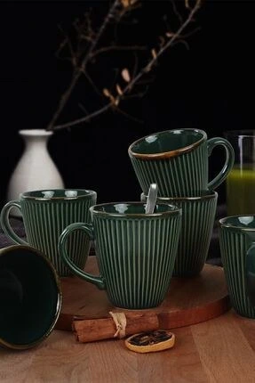 خرید و قیمت ماگ سبز Emerald Myra Cup 10 سانتی متر 6Pcs Keramika | ترب