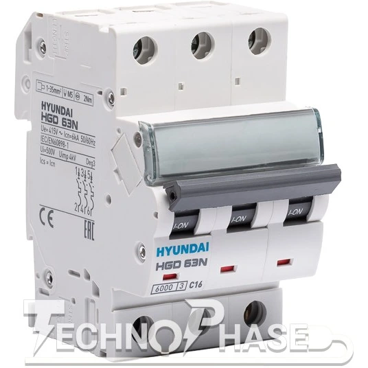 خرید و قیمت فیوز مینیاتوری سه پل ۵۰ آمپر هیوندای مدل HGD63N | ترب