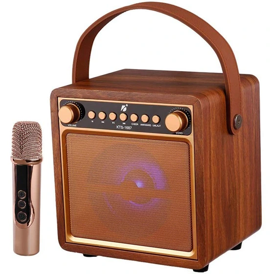 خرید و قیمت اسپیکر بلوتوثی کی تی اس KTS-1687 قابل حمل با میکروفون ...