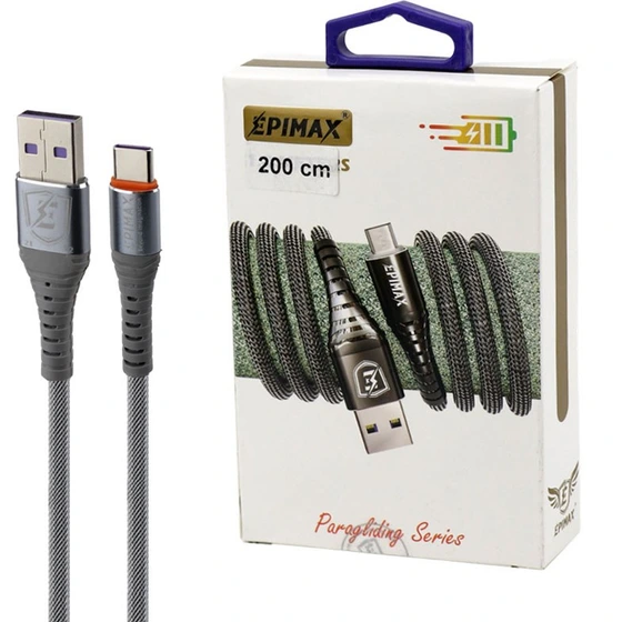 خرید و قیمت کابل تایپ سی فست شارژ Epimax EC-14 5A 2m | ترب