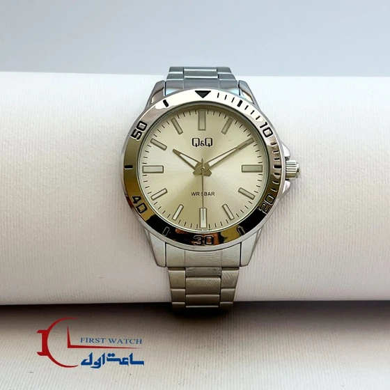 خرید و قیمت ساعت مچی مردانه بند فلزی کیو اند کیو مدلQ28B-001PY | ترب