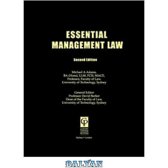 خرید و قیمت دانلود کتاب Essential Australian Management Law (Australian Essentials Series) | ترب