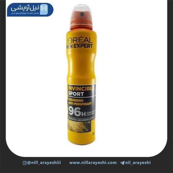 خرید و قیمت اسپری ضد تعریق مردانه لورآل من اکسپرت مدل INVINCIBLE SPORT ...