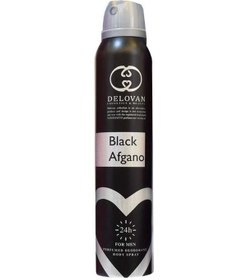 خرید و قیمت اسپری بدن مردانه دلوان Delovan مدل Black Afgano حجم 200ml | ترب