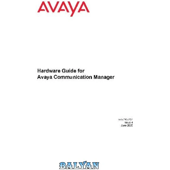 خرید و قیمت دانلود کتاب Hardware Guide For Avaya Communication Manager ترب