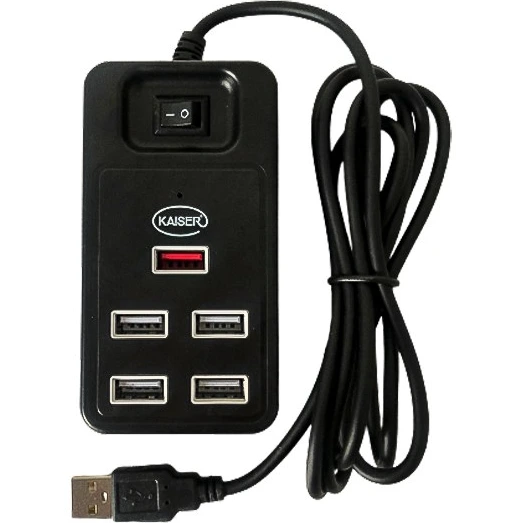خرید و قیمت هاب پنچ پورت USB کایزر Kaiser KH-15 USB2.0 1.2m | ترب