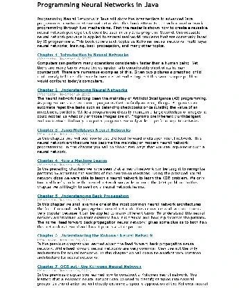 خرید و قیمت دانلود کتاب Programming Neural Networks in Java [html] | ترب