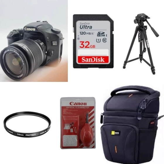 خرید و قیمت دوربین عکاسی کانن دست دوم Canon EOS 30D kit 18-55mm(شات ...