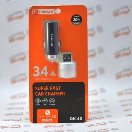 خرید و قیمت شارژر فندکی دکین Dekkin مدل DK-63(فست شارژ) | ترب