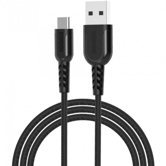 خرید و قیمت کابل تبدیل USB به USB-C پرودو مدل Porodo Metal Braided Type ...