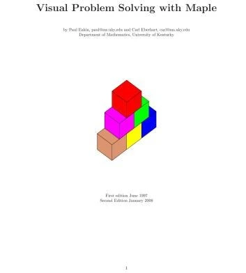 خرید و قیمت دانلود کتاب Visual Problem Solving with Maple | ترب