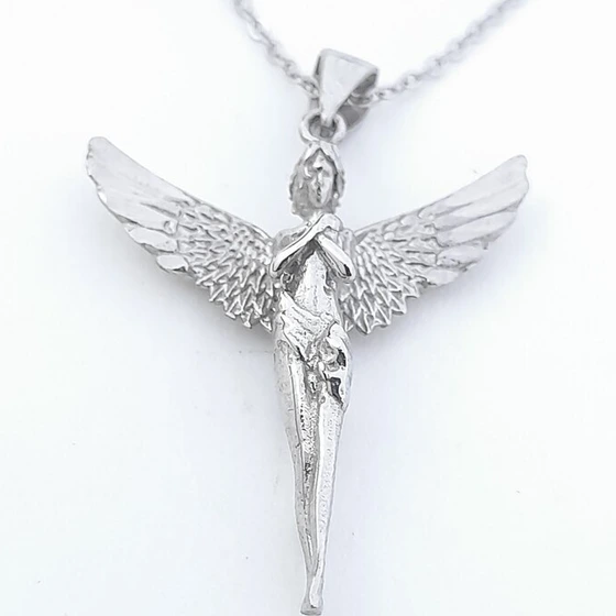 خرید و قیمت گردنبند نقره زنانه عیار angel 925 فرشته مقدس ساخت ایتالیا و ...