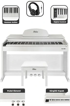 خرید و قیمت پیانو PLX 190WH PIANO DIGITAL 88 KEY HAMMER ACTION و حساسیت ...