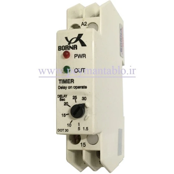 خرید و قیمت تایمر آنالوگ ریلی ثانیه/دقیقه مدل Borna Electronics DOT | ترب