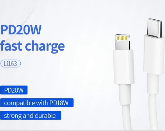 خرید و قیمت کابل شارژ تایب سی به لایتینگ LI-163 | ترب