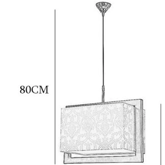 خرید و قیمت چراغ آویز چشمه نور کد A7040/1H-BR-MIX طرح دار | ترب
