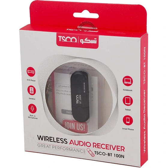 خرید و قیمت گیرنده بلوتوث TSCO BT 100N USB | ترب