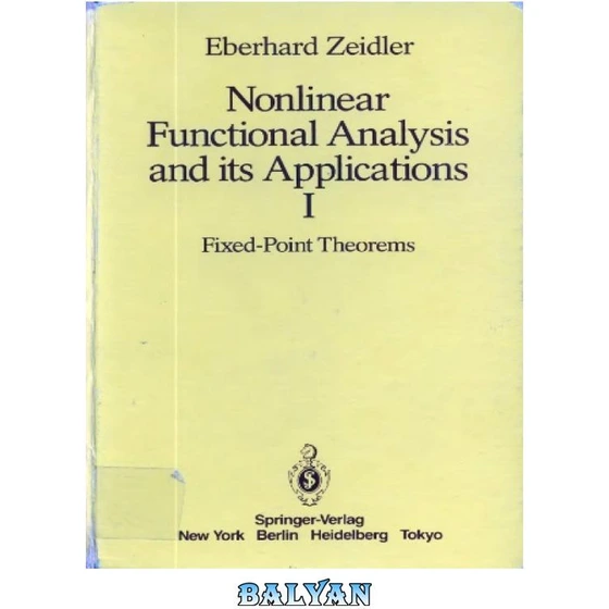 خرید و قیمت دانلود کتاب Nonlinear Functional Analysis And Its