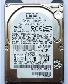 خرید و قیمت هارد لپ تاپ 44 پین 2,5 اینچ IBM IDE 10GB | ترب