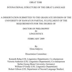 خرید و قیمت دانلود کتاب Oirat ToBI: intonational structure of the Oirat ...