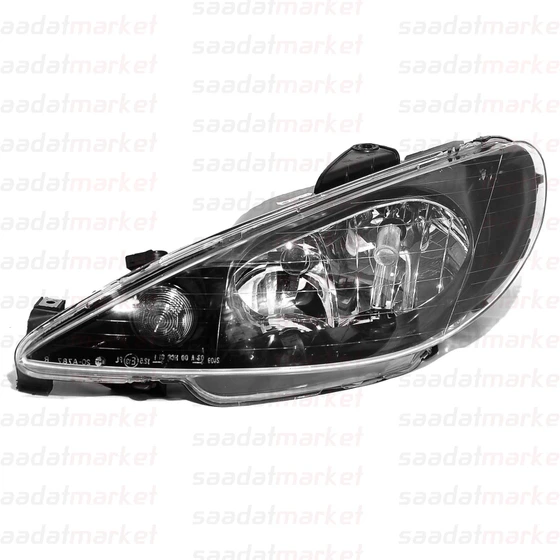 خرید و قیمت چراغ جلو چپ پژو 206 ساب مشکی SNT | ترب