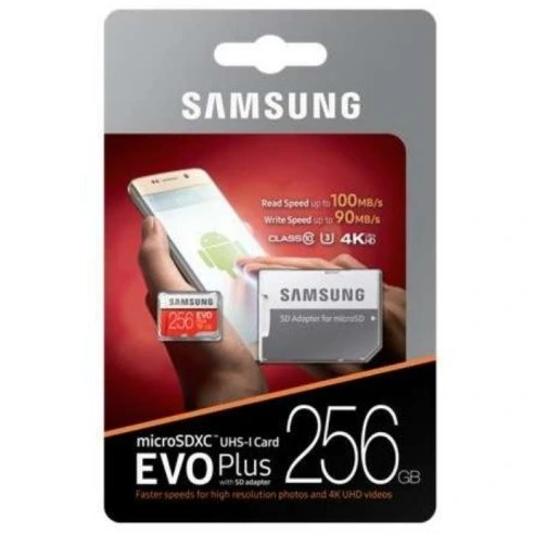 خرید و قیمت کارت حافظه (MICRO SD) سامسونگ 256 گیگ با گارانتی 24 ماهه | ترب