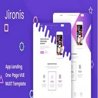 خرید و قیمت قالب Vue Nuxt لندینگ Jironis | ترب