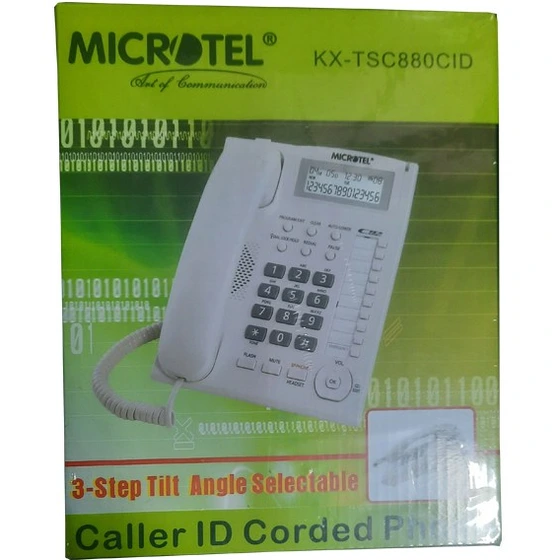 خرید و قیمت تلفن رومیزی میکروتل MICROTEL KX-TSC880CID | ترب