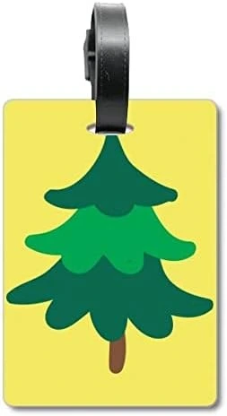 خرید و قیمت Pine Tree Green Gradient Suitcase Bag Tag Luggage Card ...