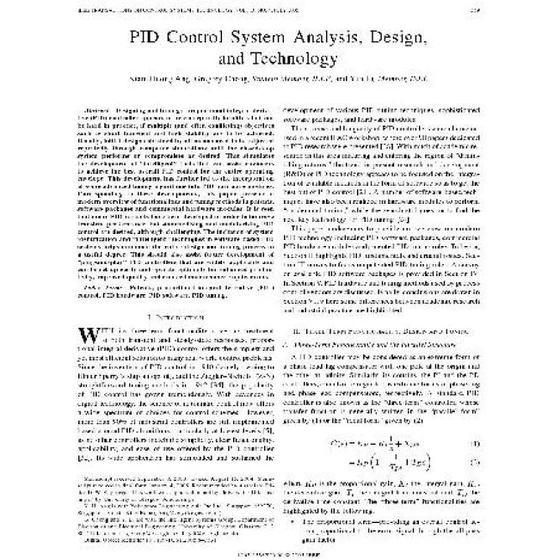خرید و قیمت دانلود کتاب Ieee Pid Control System Analysis Design And Technology | ترب