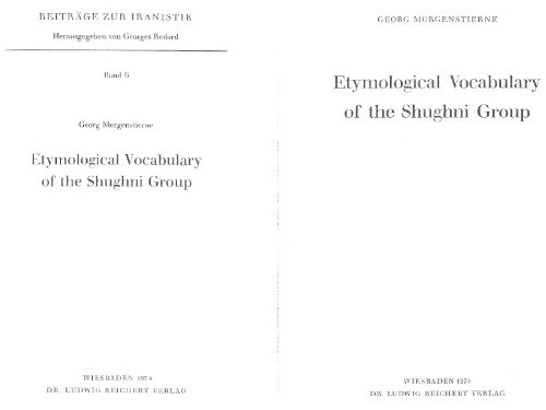 خرید و قیمت دانلود کتاب Etymological Vocabulary of the Shughni Group ...
