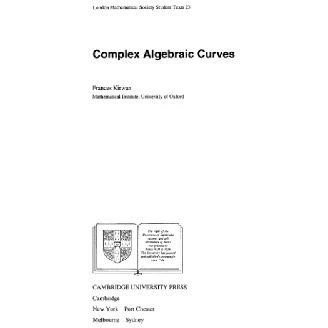 خرید و قیمت دانلود کتاب Complex algebraic curves 1992 | ترب