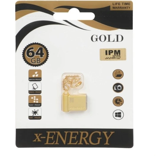 خرید و قیمت فلش مموری ایکس-انرژی مدل Gold USB2.0 ظرفیت 64 گیگابایت ...