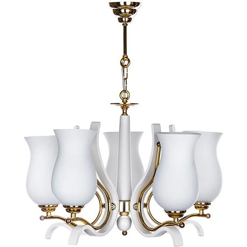 خرید و قیمت لوستر چشمه نور 5 شعله کد 828/5GWT طلایی | ترب