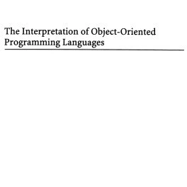 خرید و قیمت دانلود کتاب The Interpretation of Object-Oriented ...