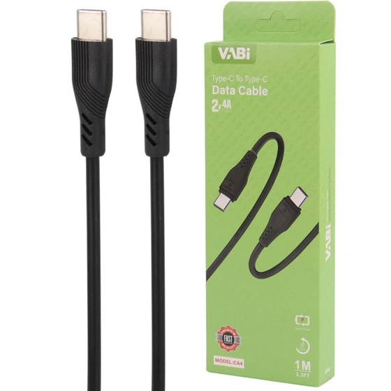 خرید و قیمت کابل تبدیل فست شارژ Vabi CA8 Type-C To Type-C 2.4A 1m | ترب