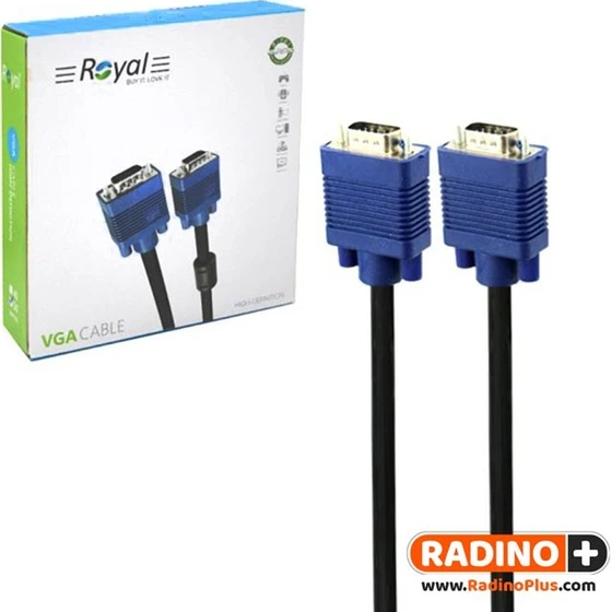 خرید و قیمت کابل VGA طول 50 متر رویال (Royal) | ترب