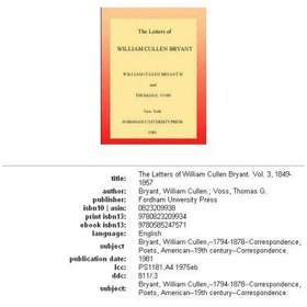 خرید و قیمت دانلود کتاب The Letters of William Cullen Bryant: Volume III, 1849-1857 1980 | ترب