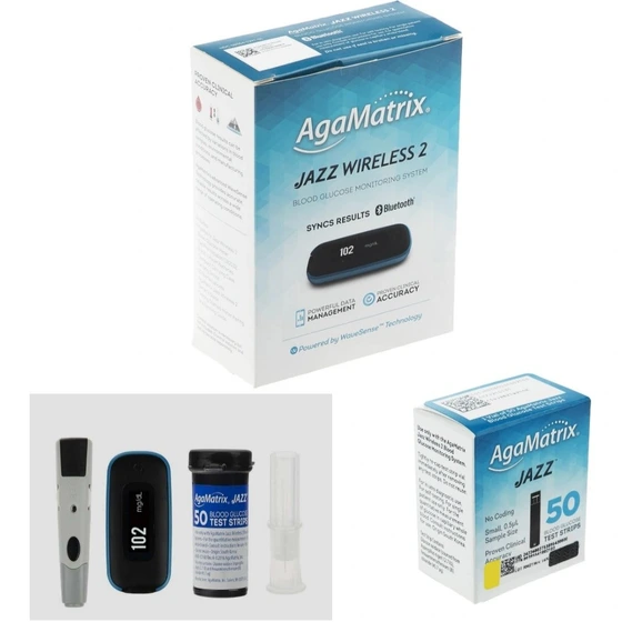 خرید و قیمت پک ۳بسته‌ای دستگاه تست قند خون آگاماتریکس مدل AgaMatrix ...