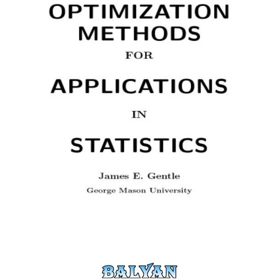 خرید و قیمت دانلود کتاب Optimization Methods For Applications In Statistics ترب