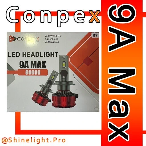 خرید و قیمت هدلایت Conpex مدل 9A Max پایه h7وارداتی و با گارانتی یک ساله چراغ غول کش | ترب